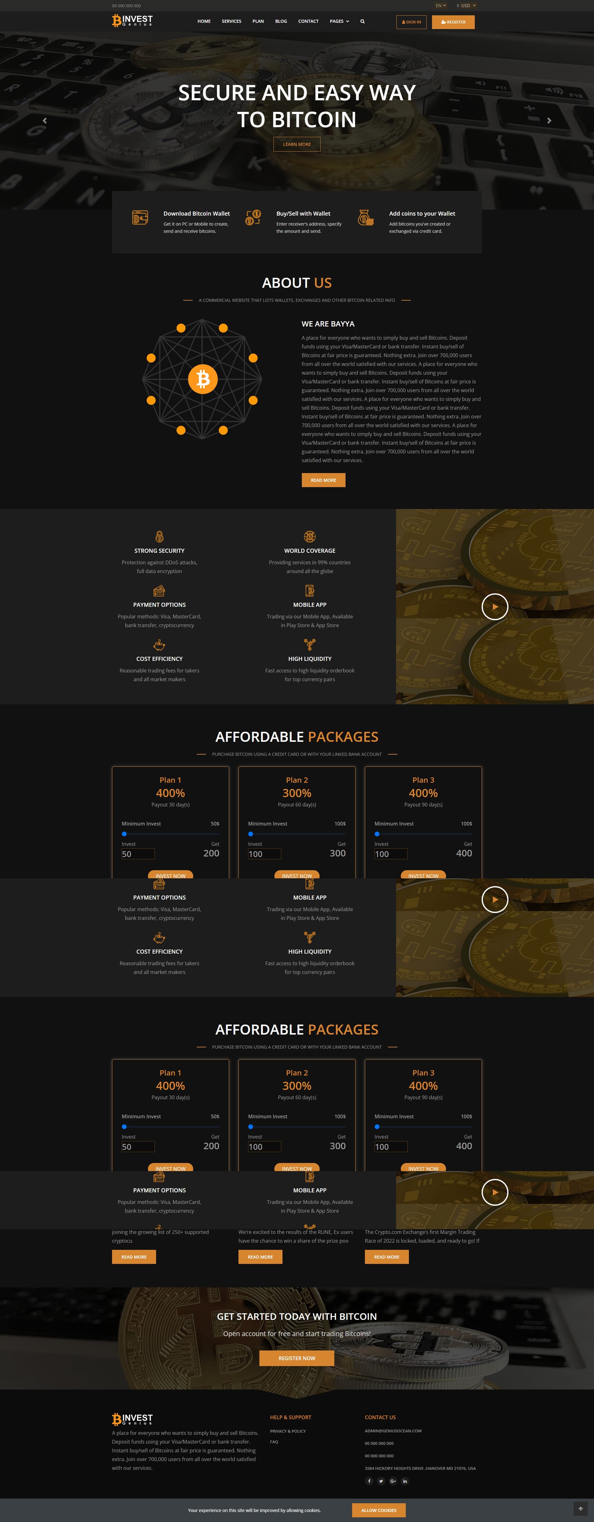 Invest Genius - Cryptocurrency HYIP Investment Platform by GeniusOcean